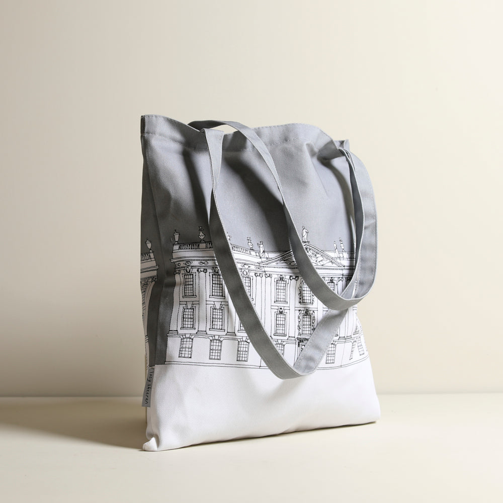 Chatsworth House Tote Bag Grey
