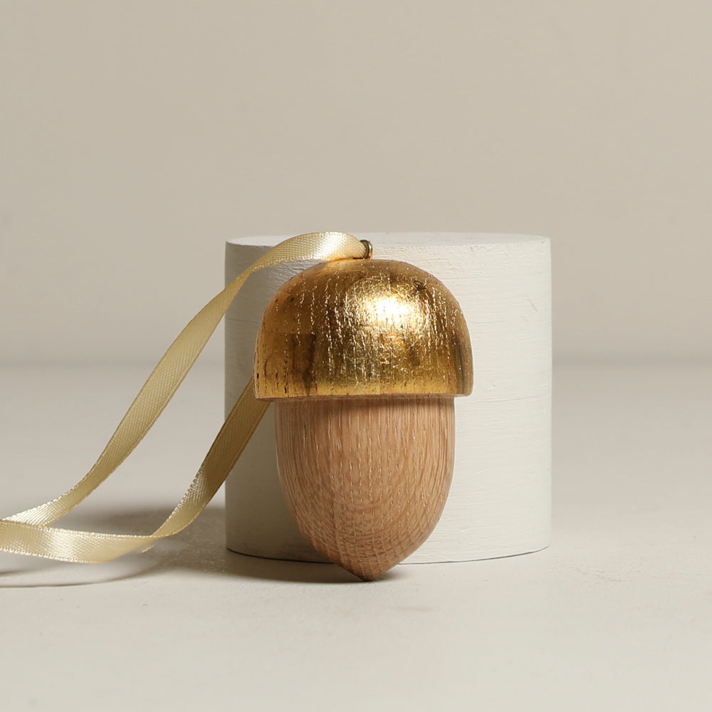 Mixed-Metal Gilded Acorn Decoration – Chatsworth Shop