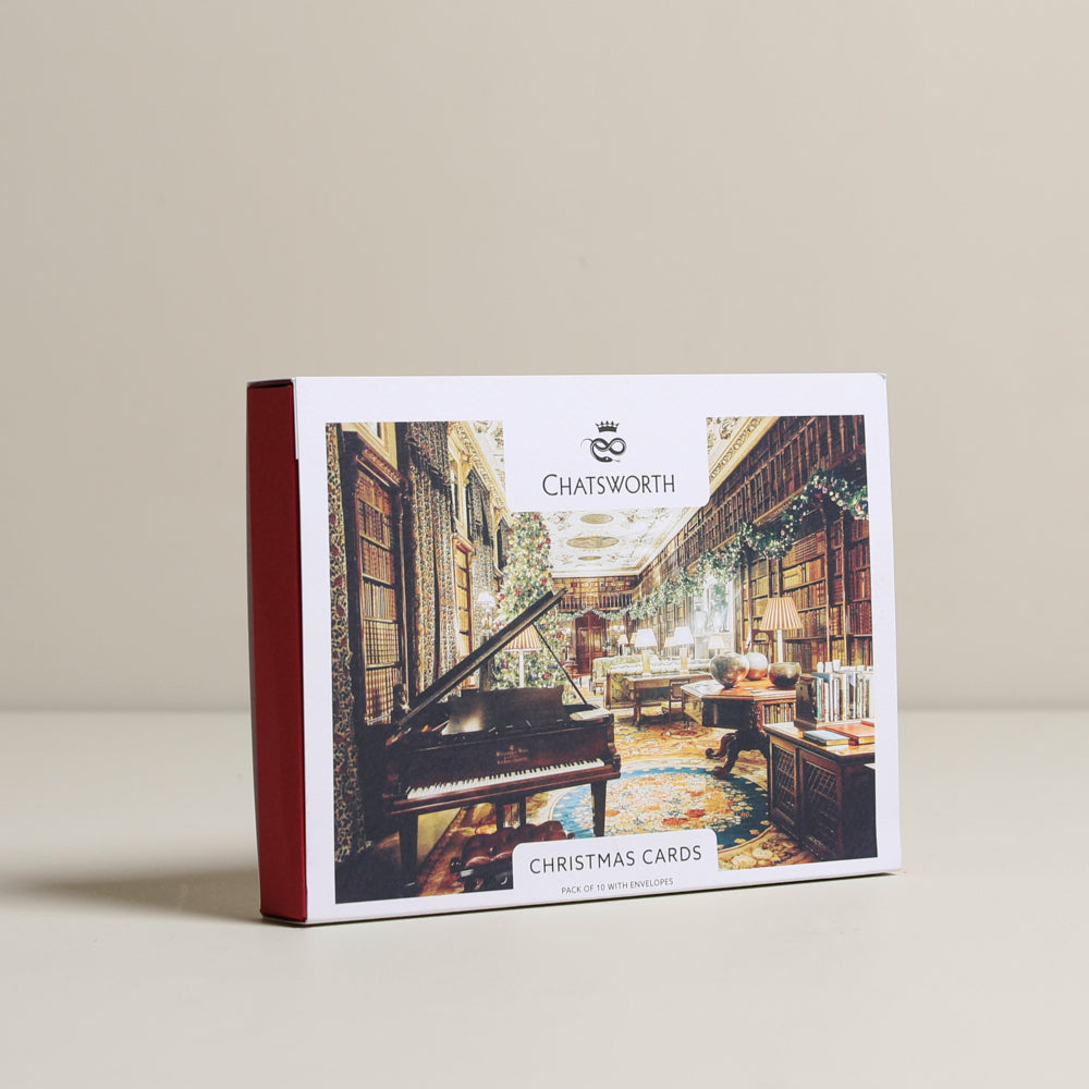 Christmas in the Library Cards | Chatsworth Christmas Cards